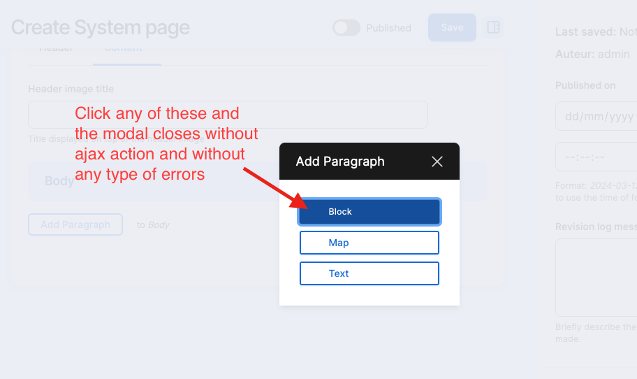 Gin + Paragraphs breaks modal 'add' buttons [#3427342] | Drupal.org